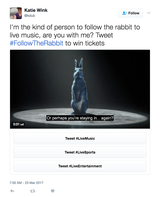 O2’s #FollowTheRabbit campaign uses Twitter Video to engage target ...